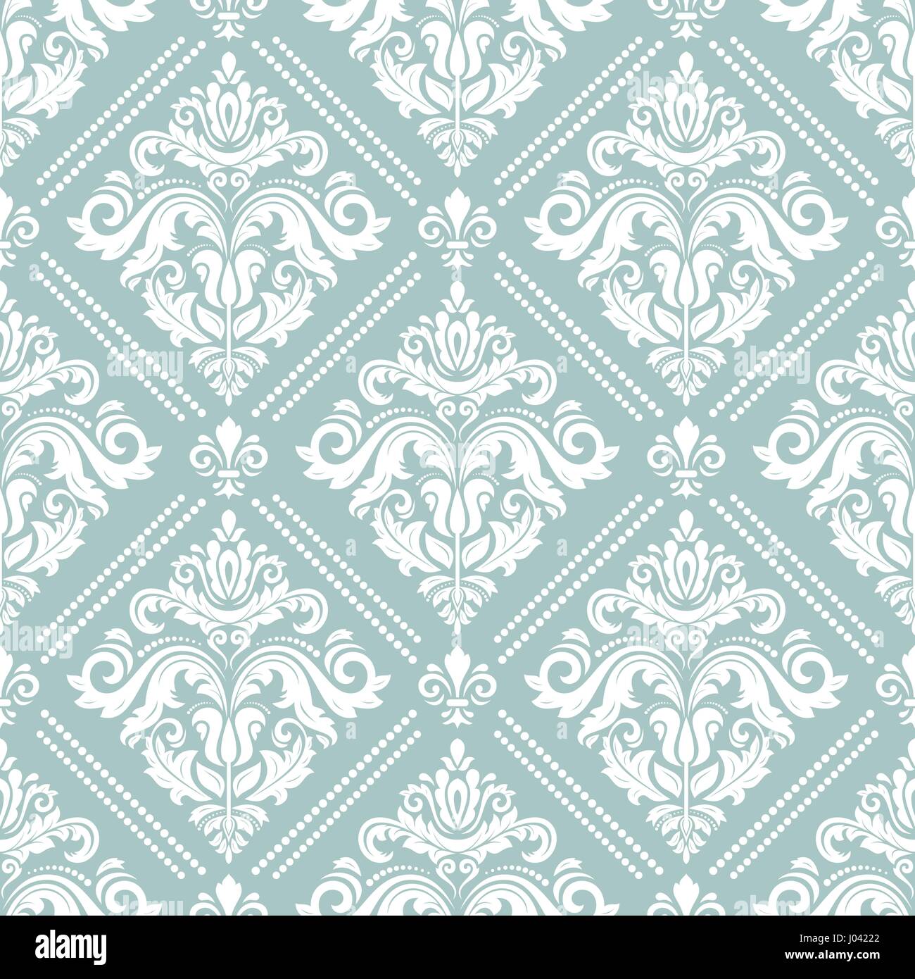 Seamless damask background Stock Vector Images - Alamy