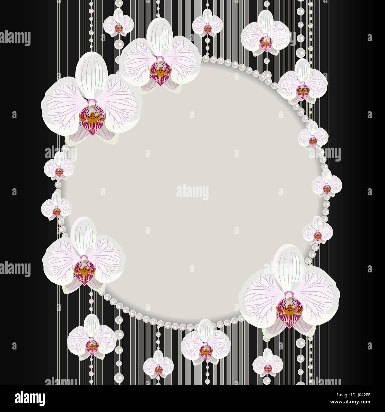 Pearl white bead round Stock Vector Images - Alamy