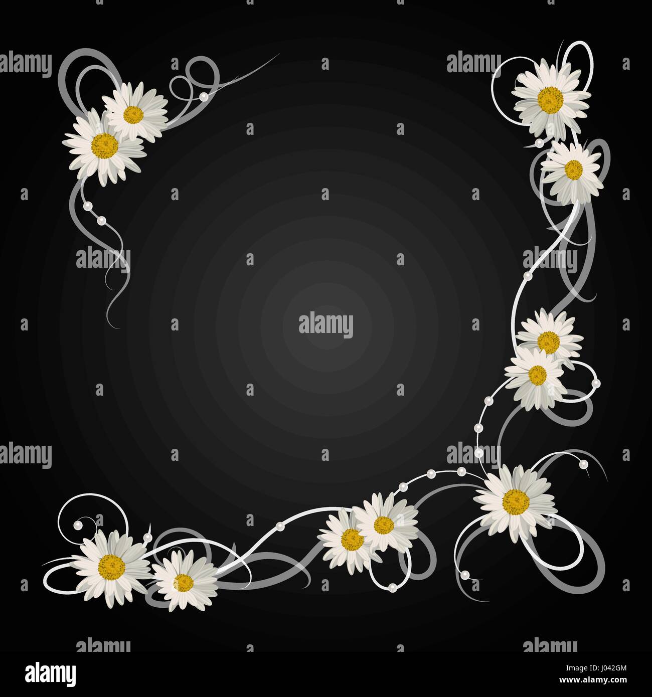 Floral vector frame Stock Vector Image & Art - Alamy