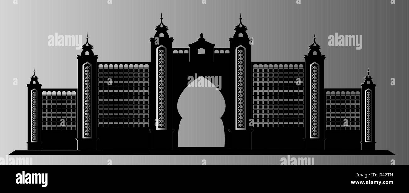 illustration of Atlantis The Palm hotel, Dubai Stock Vector Image & Art ...