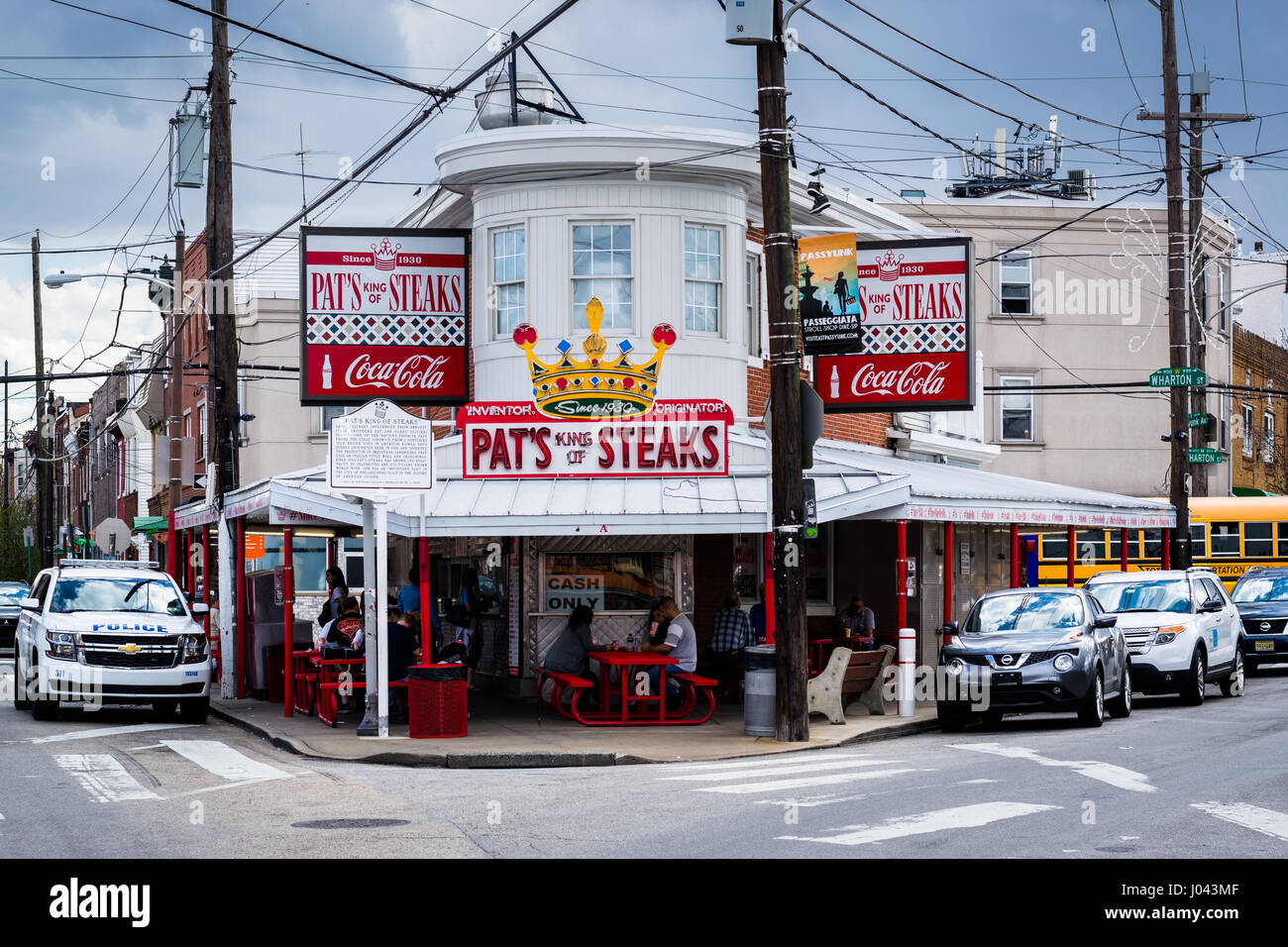 Pat's King of Steaks, in Philadelphia, Pennsylvania Stock Photo - Alamy