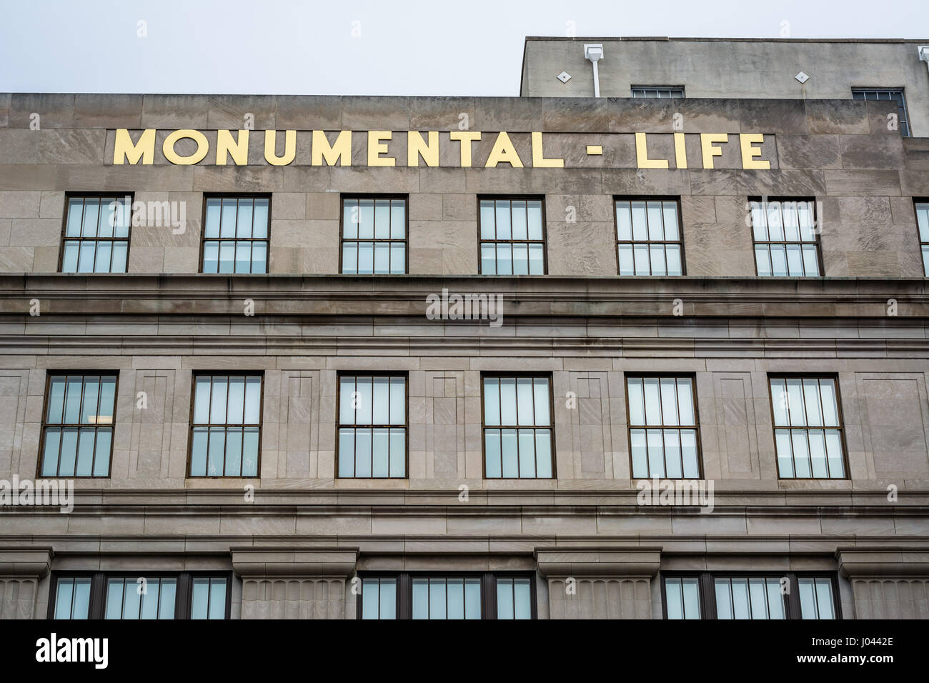 The Monumental Life Building in Mount Vernon, Baltimore, Maryland Stock ...