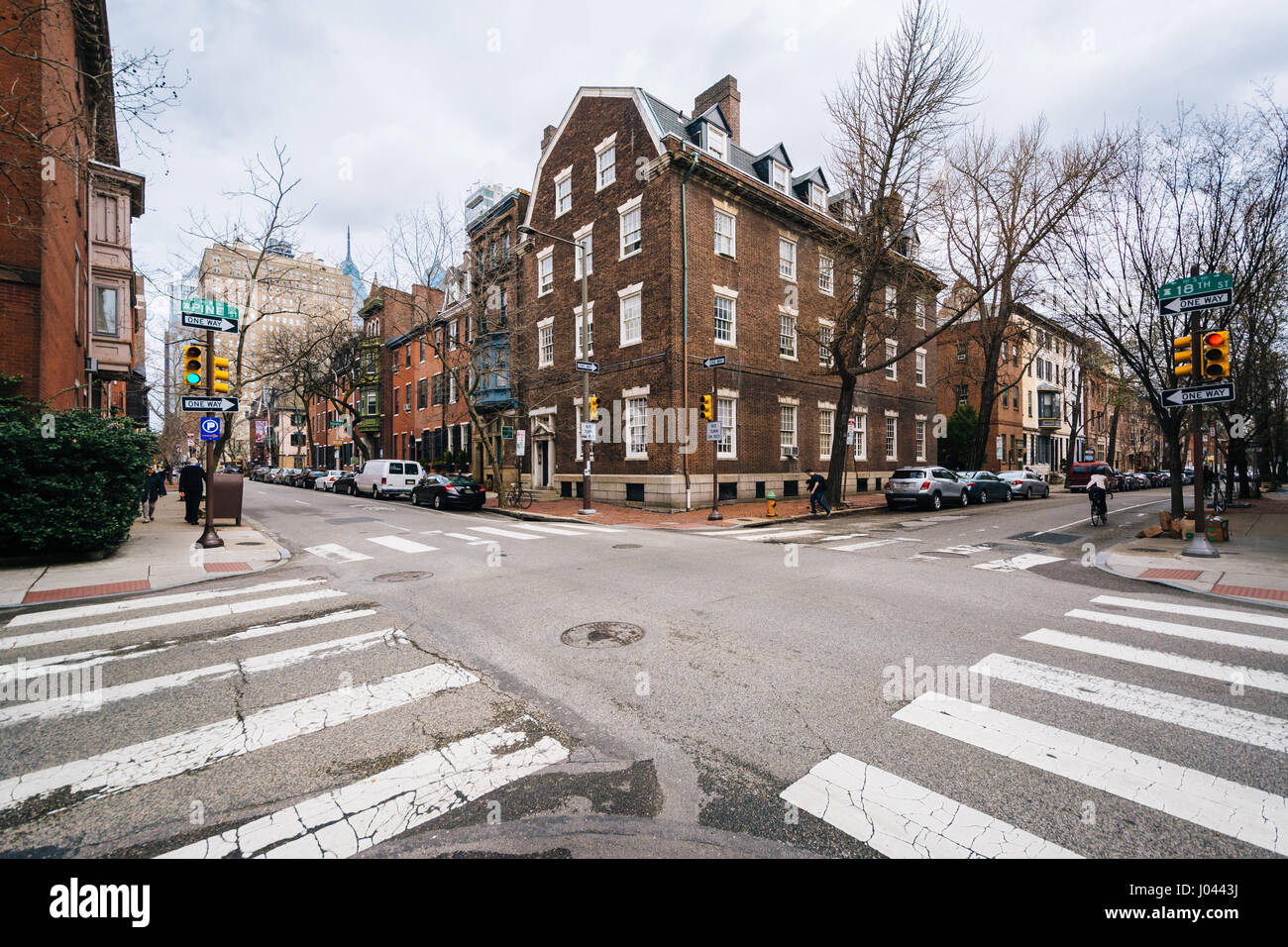 The intersection of 18th Street and Pine Street in Center City ...