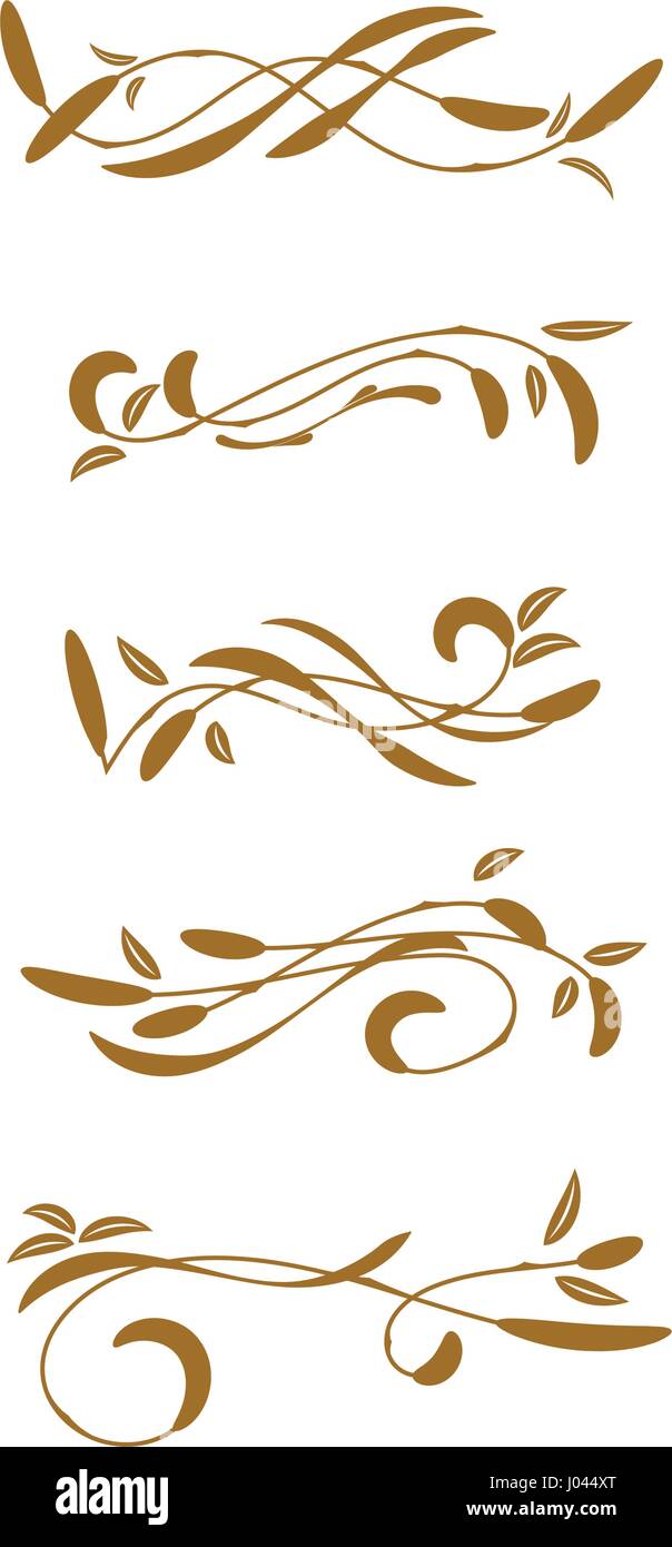 Vector decorative design elements & page decor Stock Vector Image & Art ...