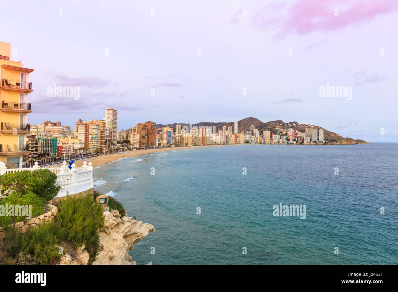Benidorm beach hotels hi-res stock photography and images - Alamy
