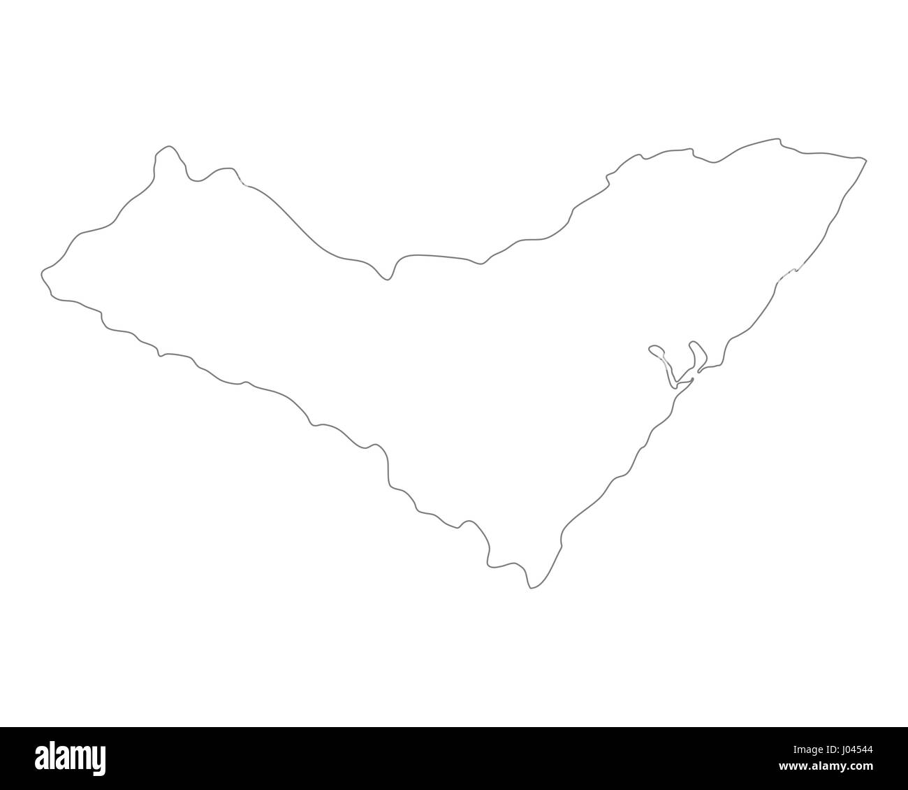 Map of Alagoas Stock Photo - Alamy