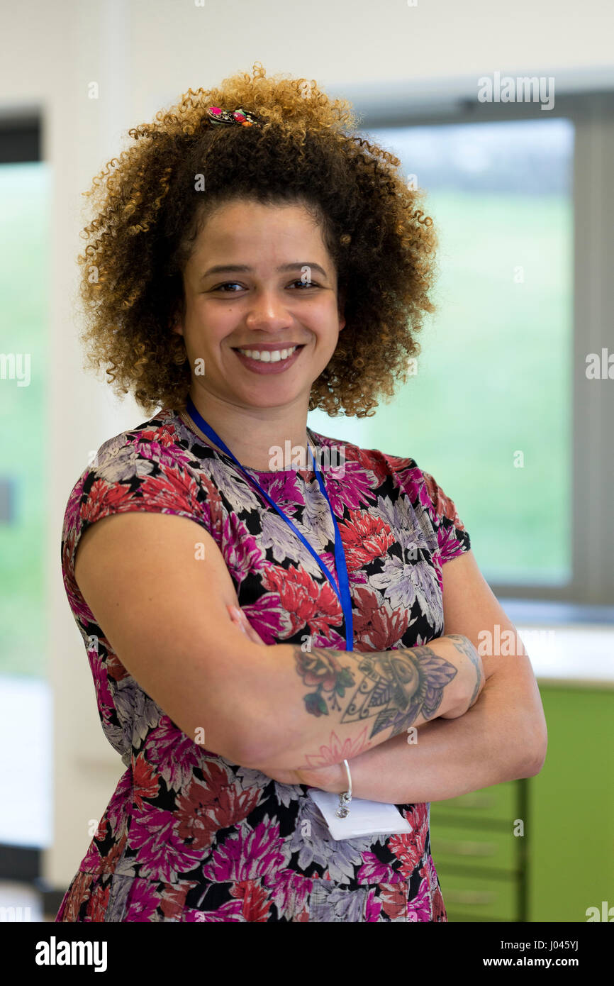 Smile woman portrait teacher hi-res stock photography and images - Alamy