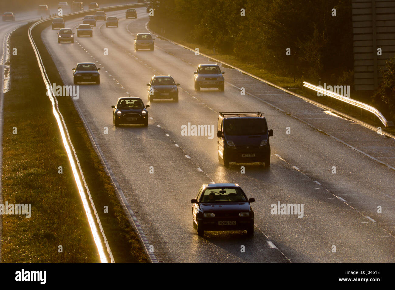 UK, England, Motorway A3 daylight Stock Photo - Alamy