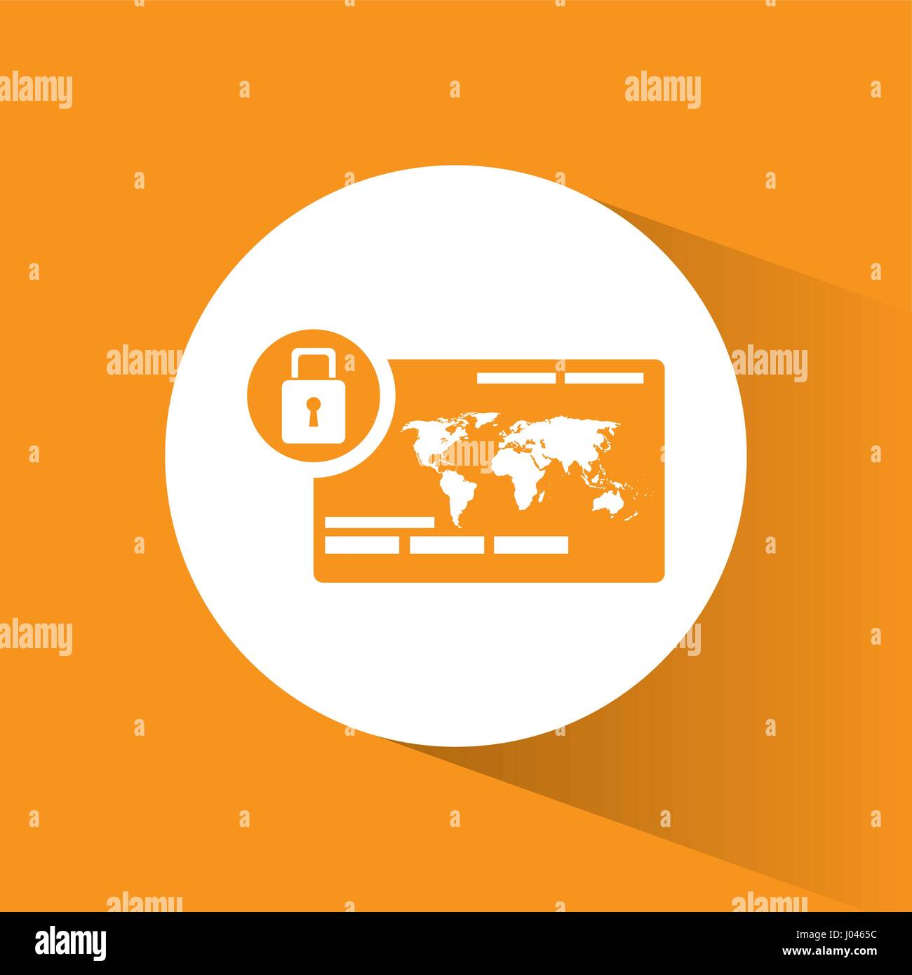 Lock on computer chip Stock Vector Images - Alamy