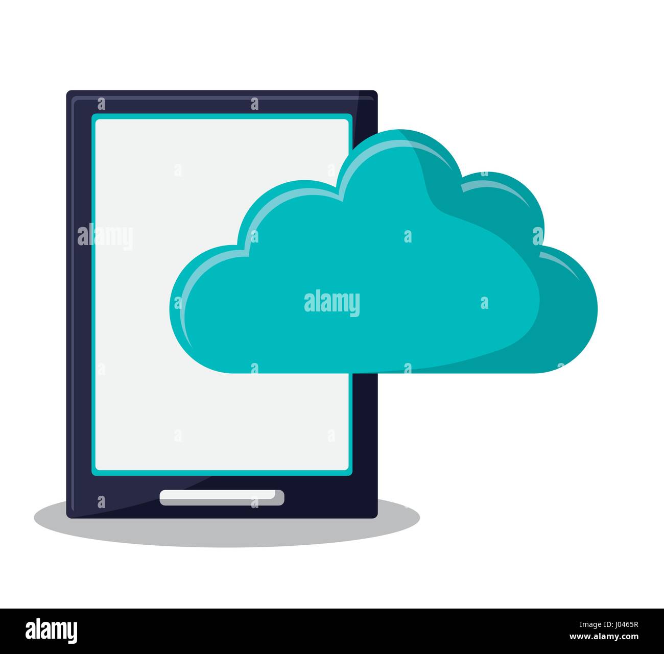 smartphone cloud secure information Stock Vector Image & Art - Alamy