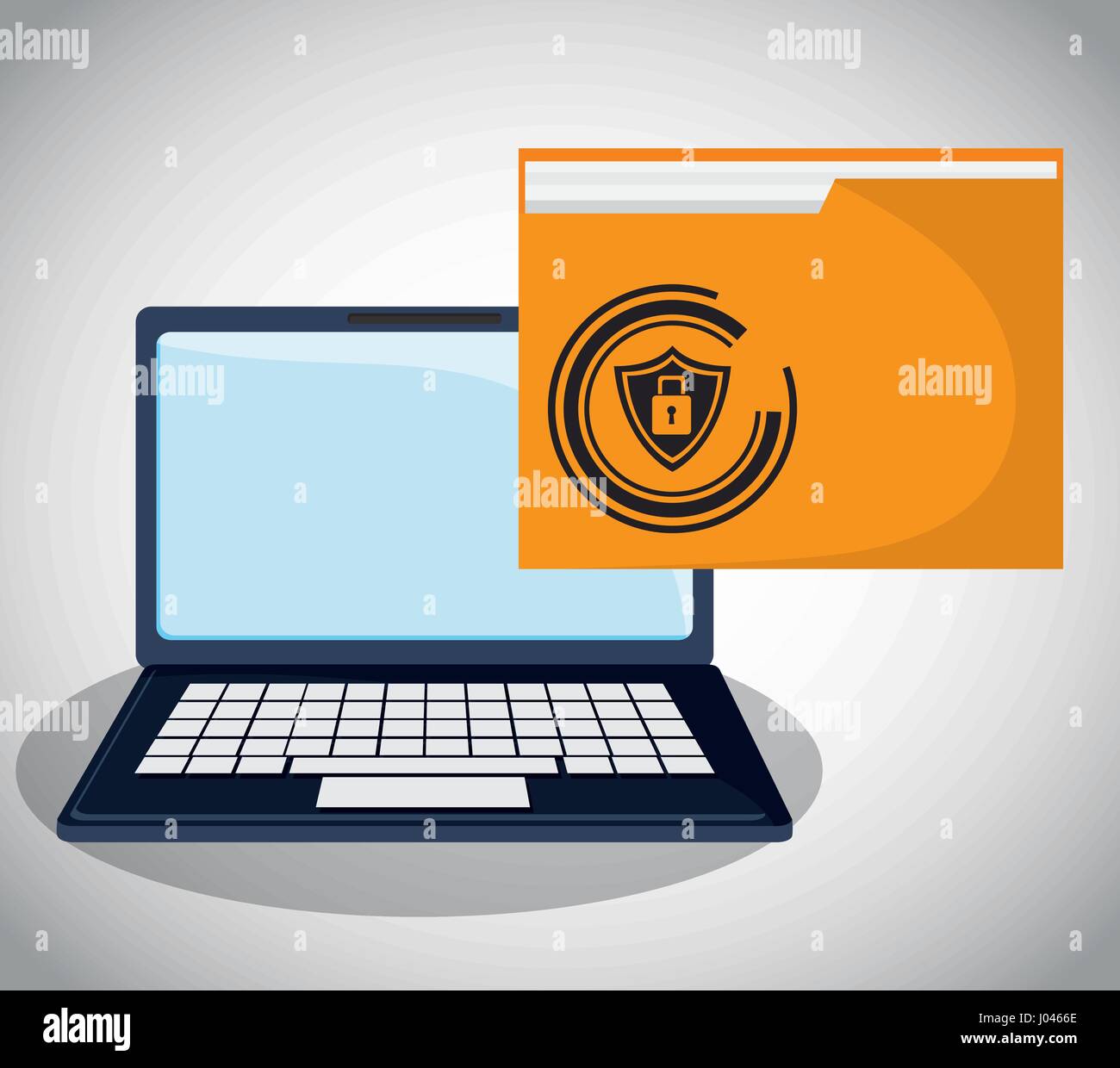 cyber security confidential information folder file Stock Vector Image ...