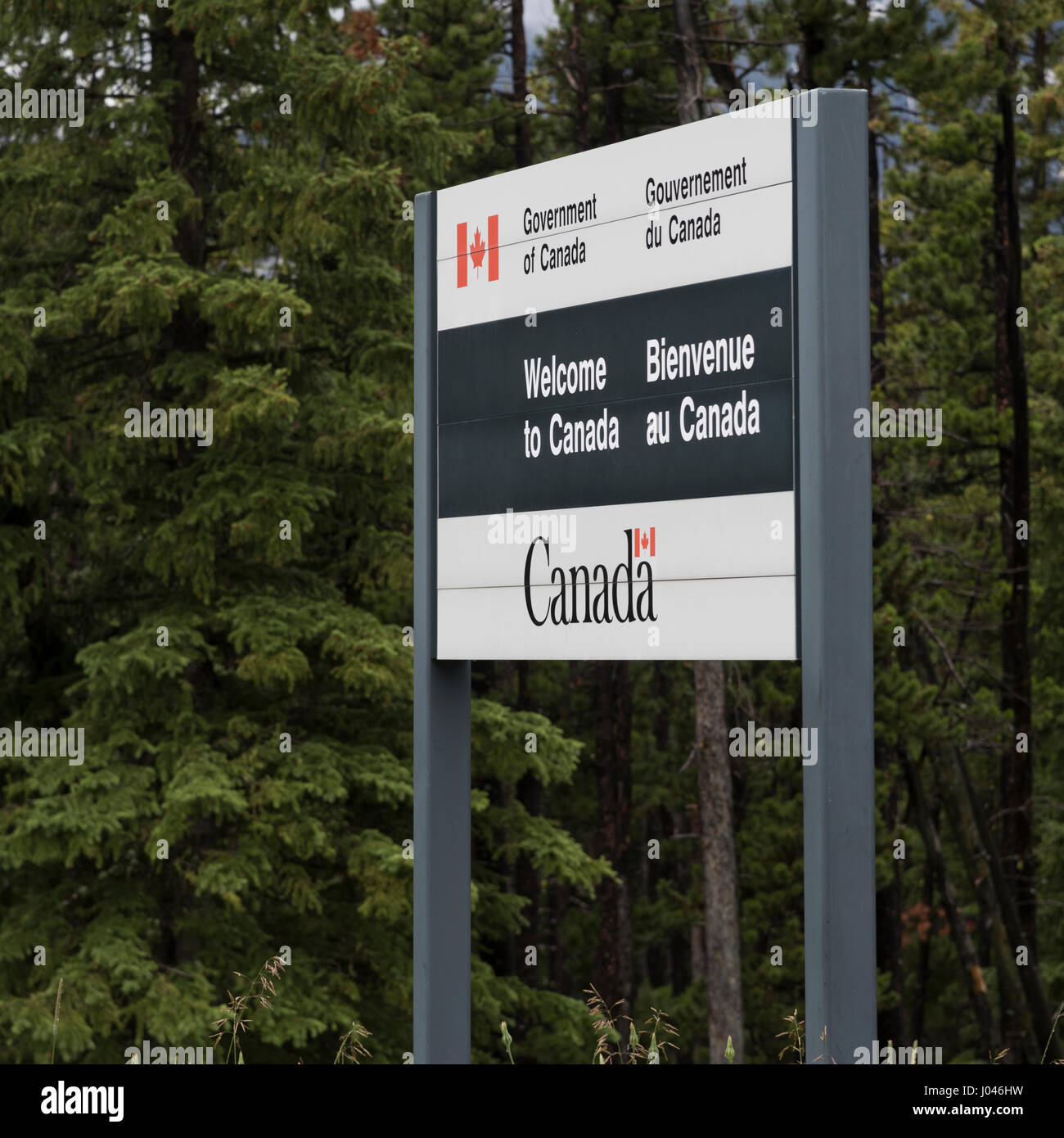 Welcome Alberta Canada Sign High Resolution Stock Photography and ...