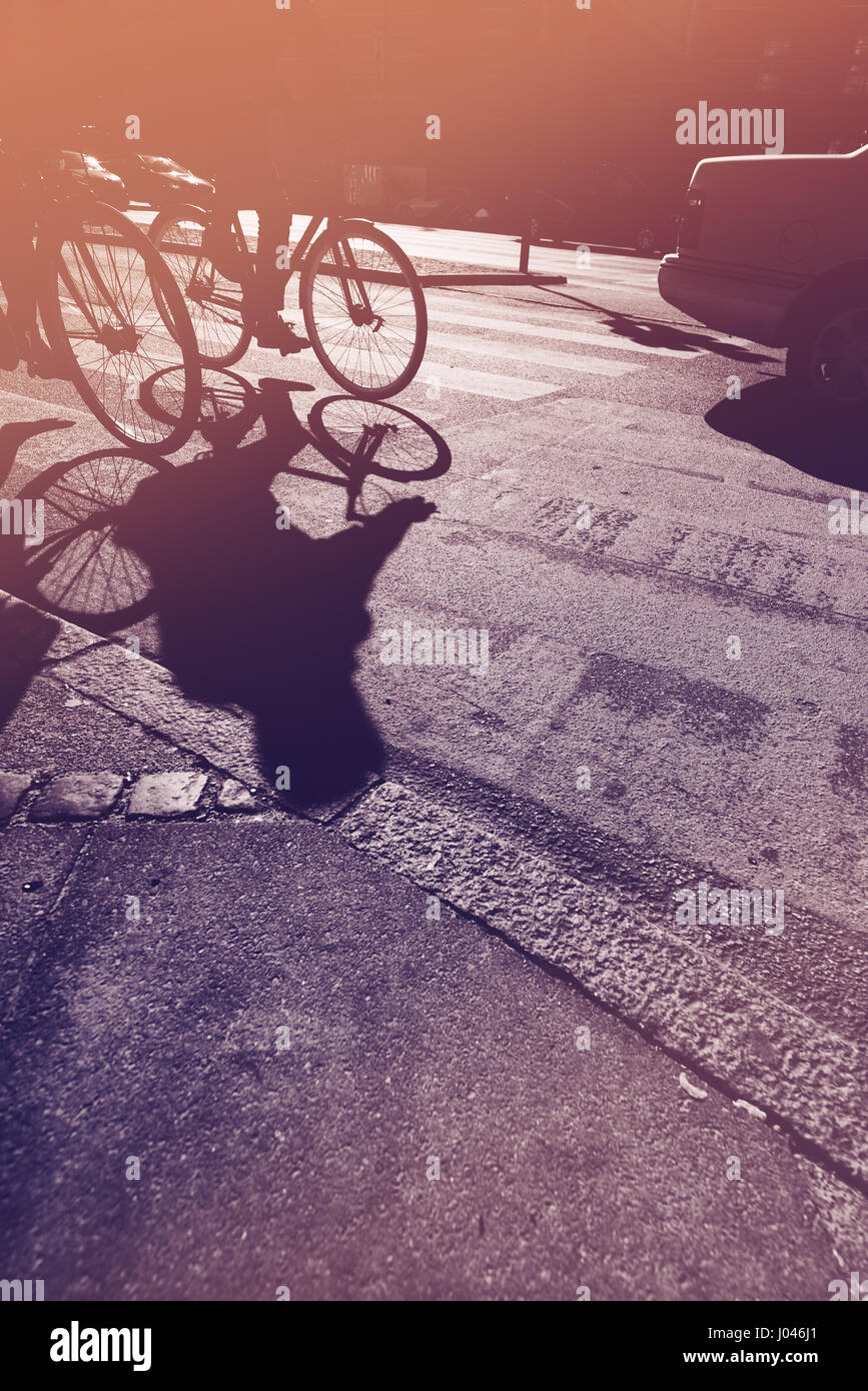 Abstract unrecognizable people riding hi-res stock photography and ...