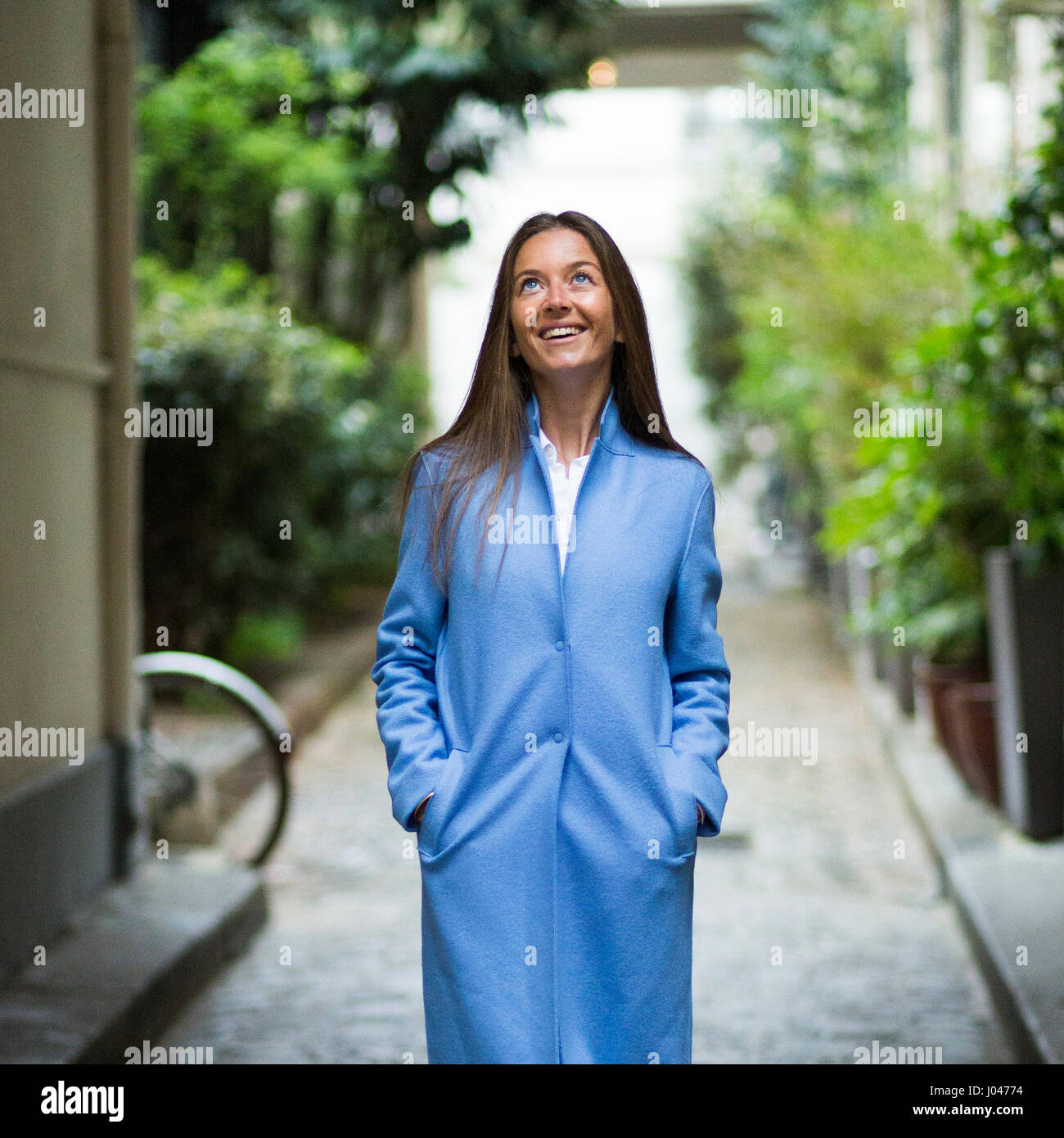 Portrait of Lisa Vignoli at her place 23/03/2017 ©Philippe MATSAS Stock ...