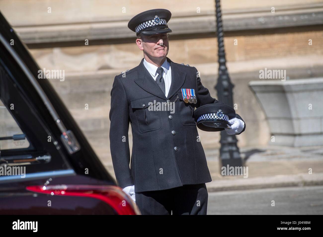 Pc Keith Palmer's cap, as the coffin of Pc Keith Palmer arrives at ...