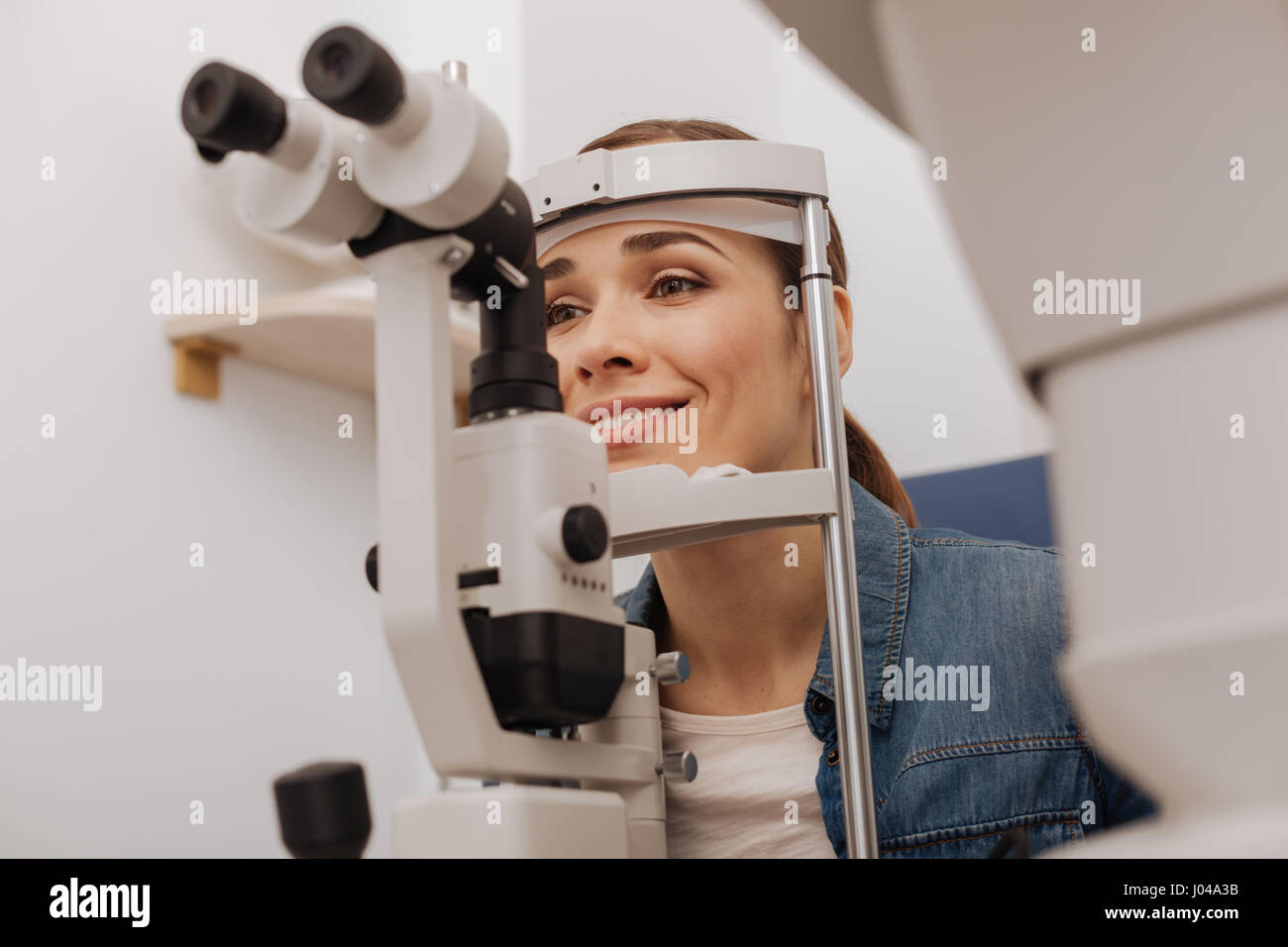 Cheerful positive woman caring about her health Stock Photo - Alamy