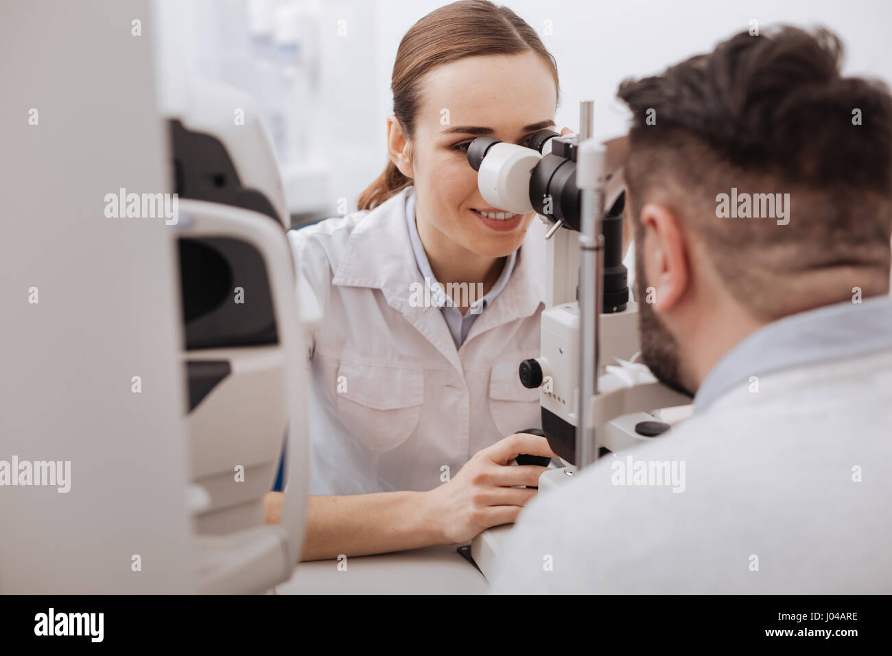 Cheerful positive doctor enjoying her job Stock Photo - Alamy