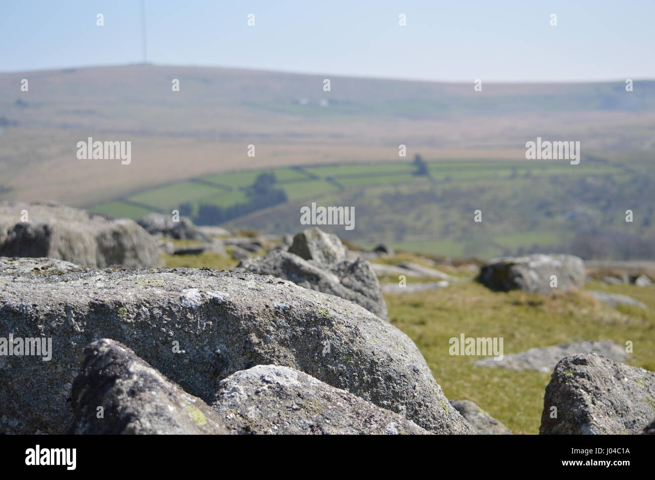 Granite rock outcrops on Dartmoor, Devon Stock Photo - Alamy