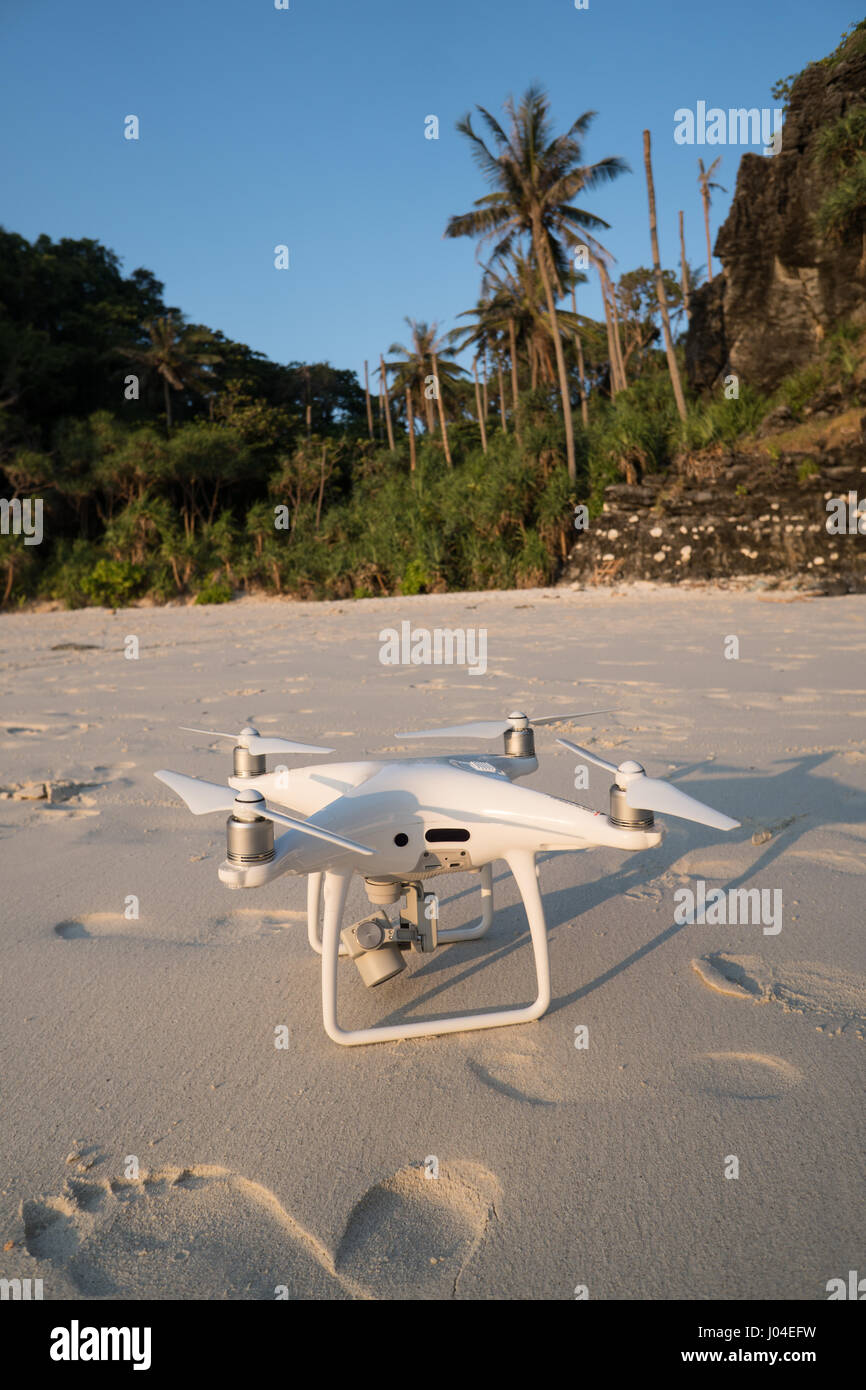 Aerial video over tropical island hi-res stock photography and images ...