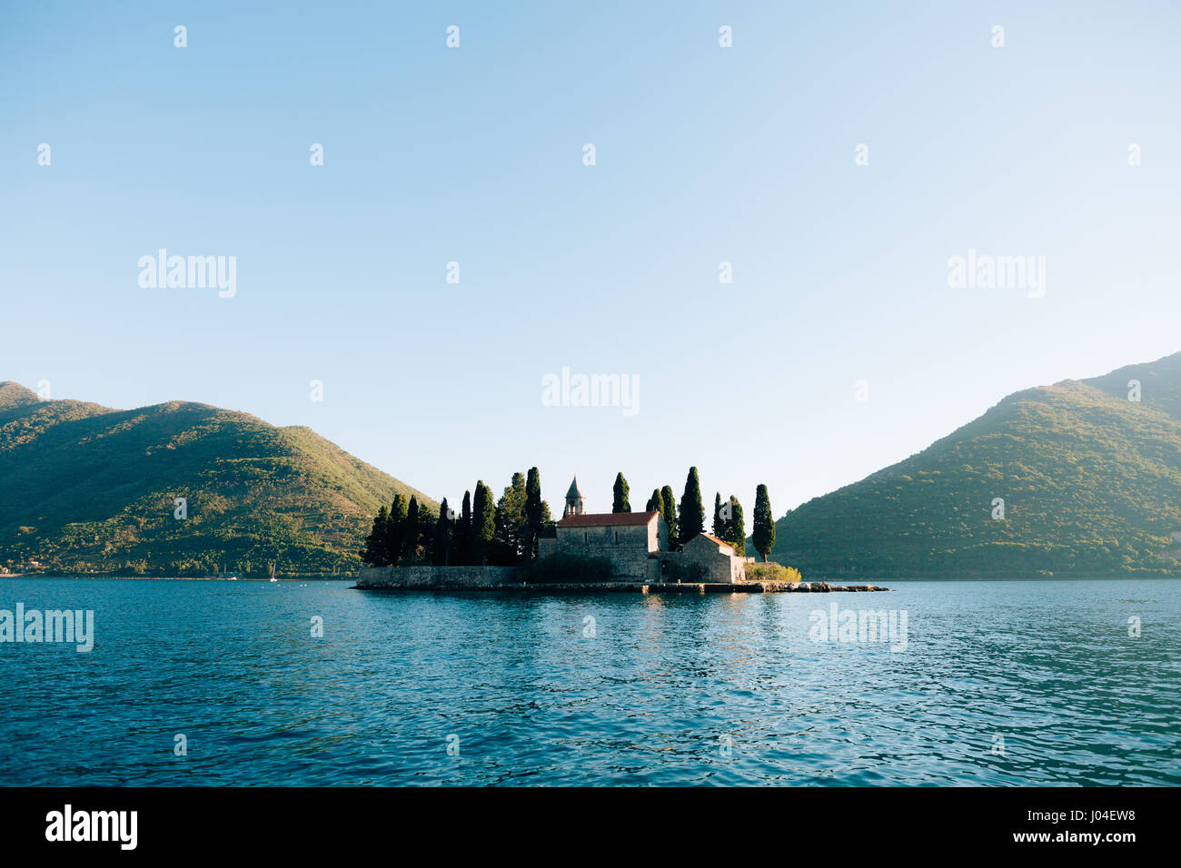 The island of Gospa od Skrpjela, Kotor Bay, Montenegro Stock Photo - Alamy