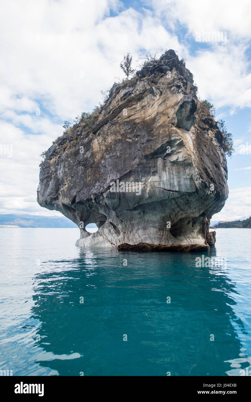 marble cathedral rock in chile Stock Photo - Alamy