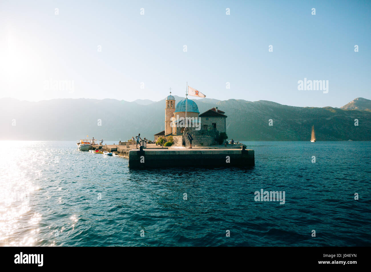 The island of Gospa od Skrpjela, Kotor Bay, Montenegro Stock Photo - Alamy
