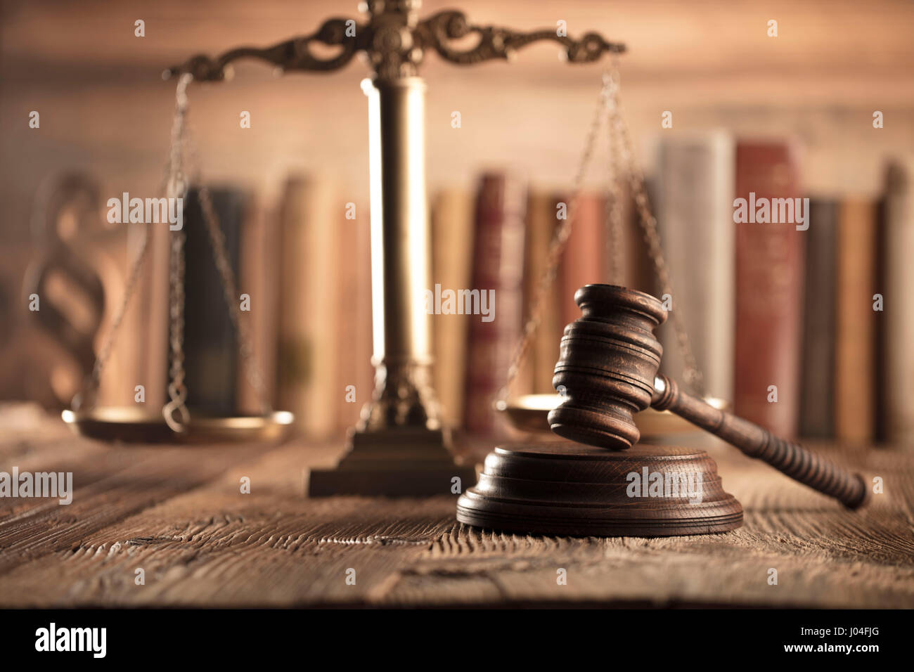 Law and justice theme. Mallet of judge and scale of justice. Legal code ...