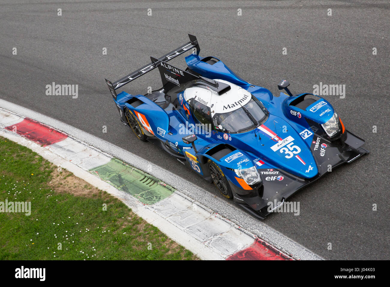 Monza, Italy - April 01, 2017: Alpine A470 - Gibson of Signatech Alpine ...