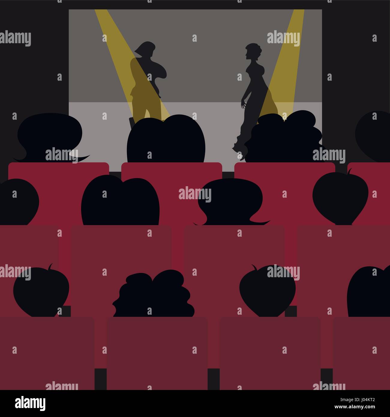 Theater stage cartoon hi-res stock photography and images - Alamy