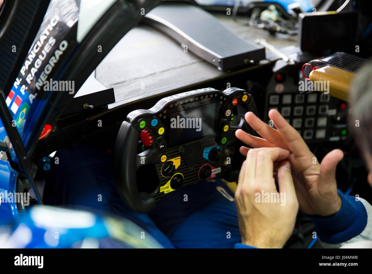 Monza, Italy - April 01, 2017: Alpine A470 - Gibson of Signatech Alpine ...