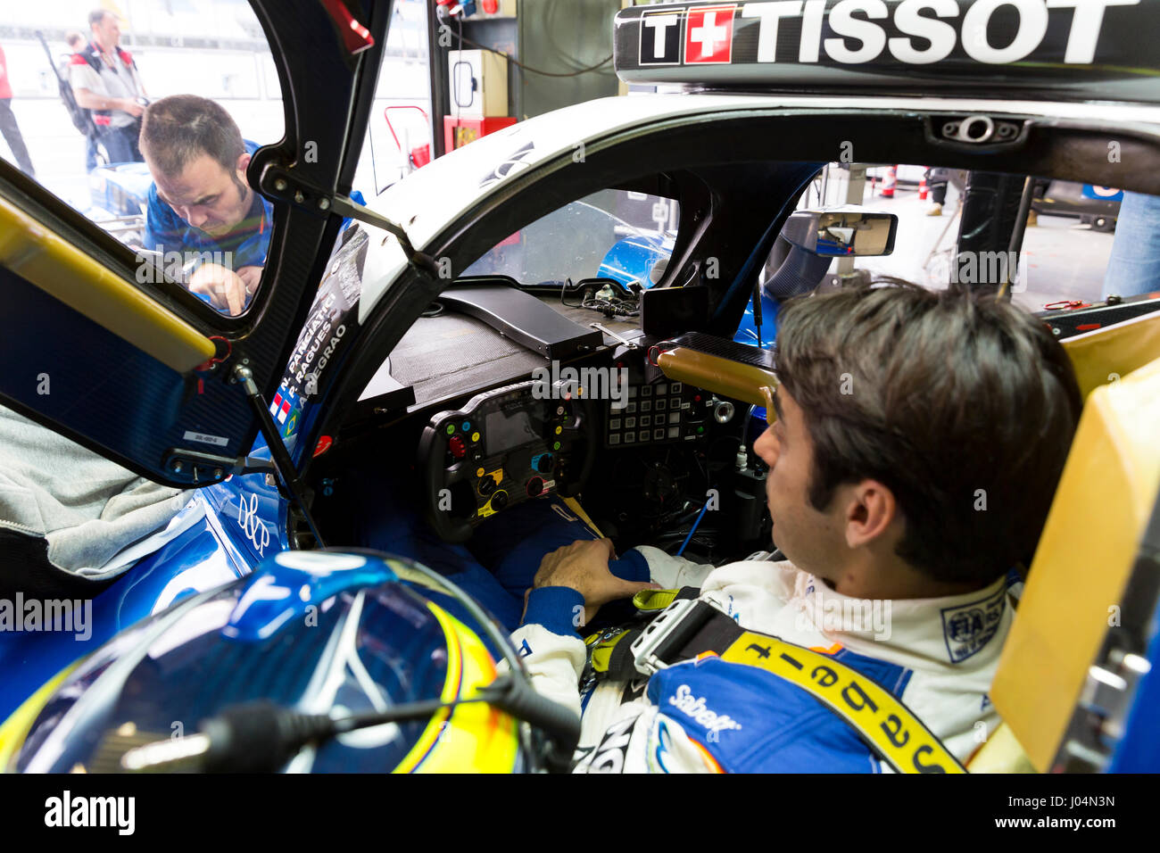 Monza, Italy - April 01, 2017: Alpine A470 - Gibson of Signatech Alpine ...