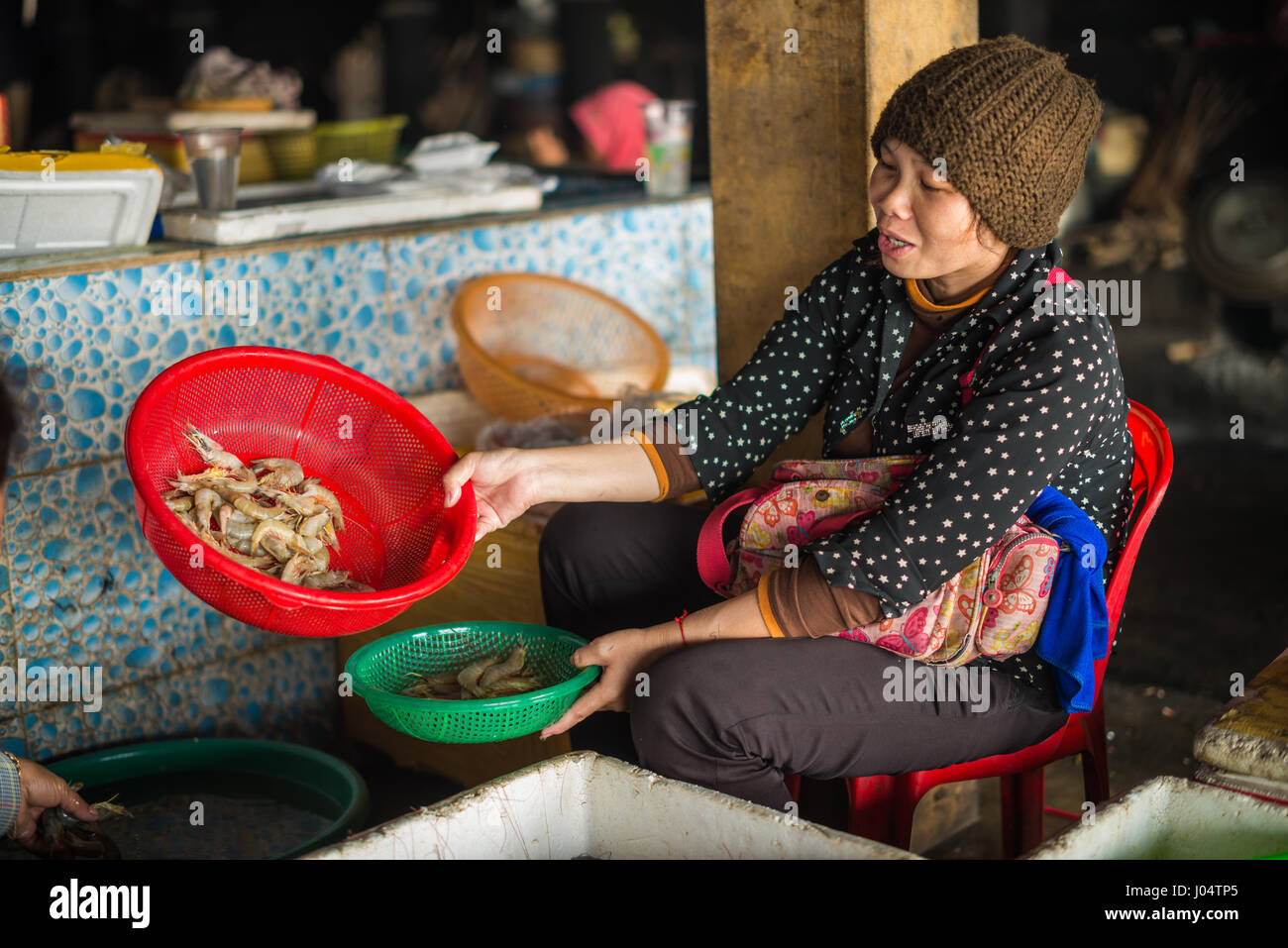 Crab market, Kep, Cambodia, Asia Stock Photo - Alamy