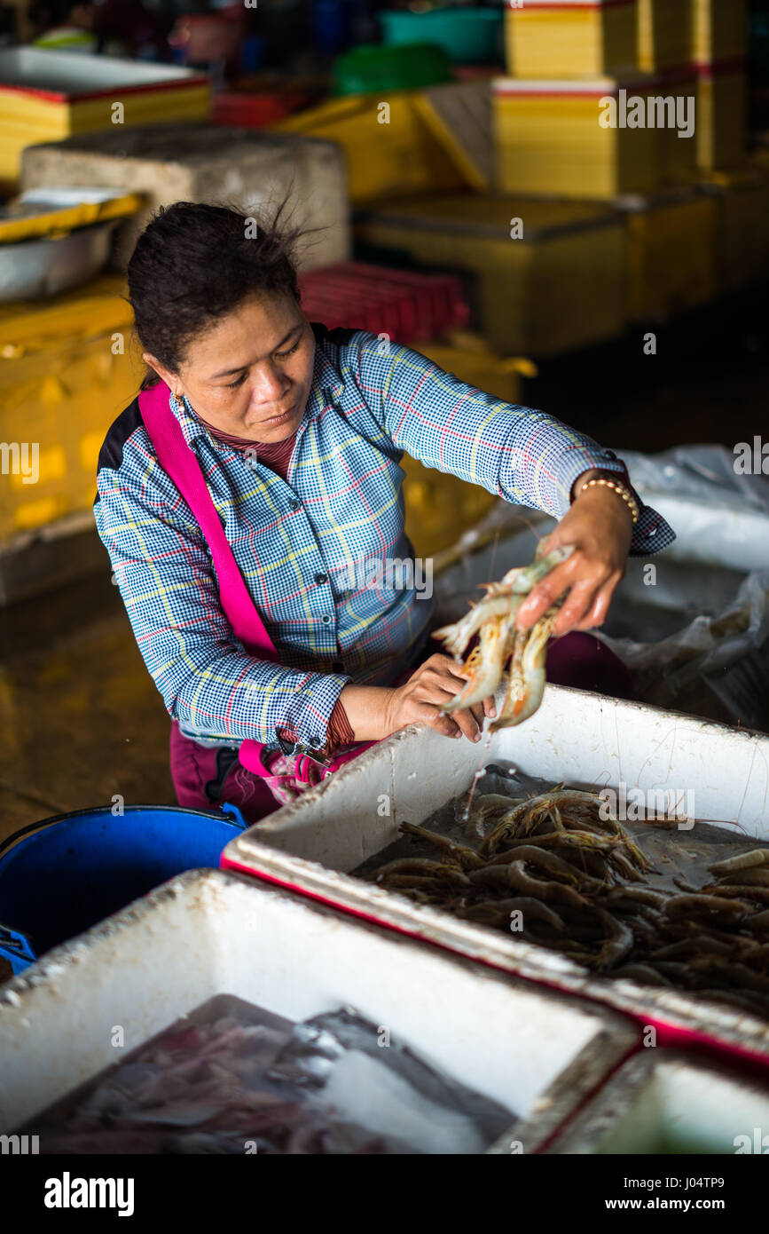 Crab market, Kep, Cambodia, Asia Stock Photo - Alamy