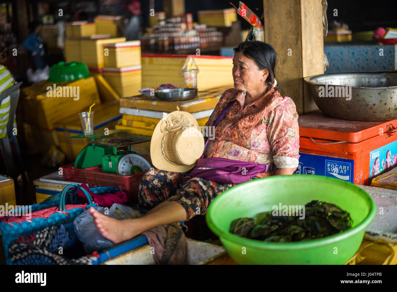 Crab market, Kep, Cambodia, Asia Stock Photo - Alamy