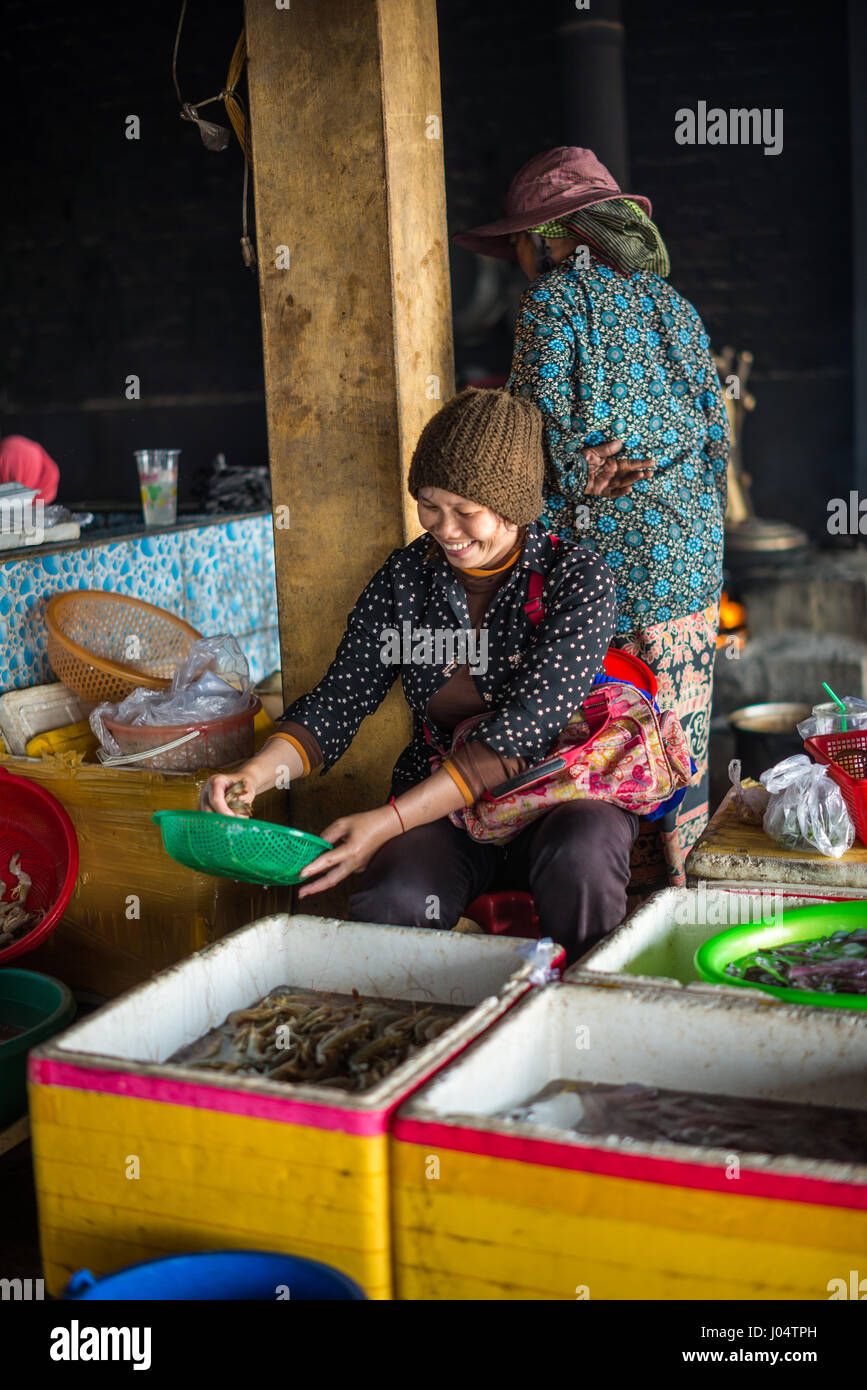 Crab market, Kep, Cambodia, Asia Stock Photo - Alamy