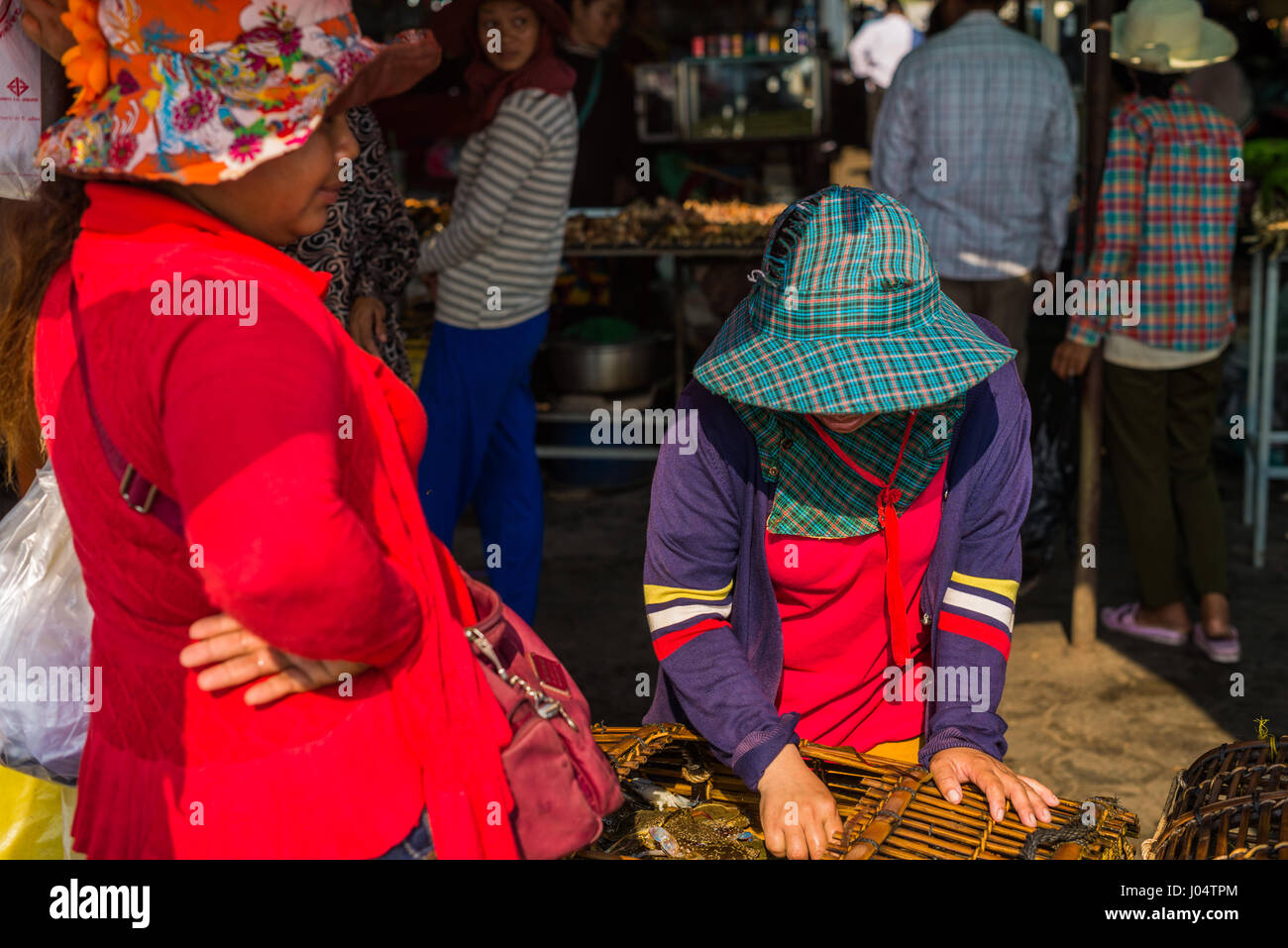 Crab market, Kep, Cambodia, Asia Stock Photo - Alamy