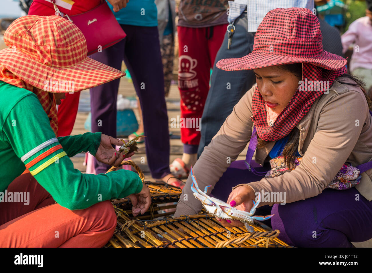 Crab market, Kep, Cambodia, Asia Stock Photo - Alamy