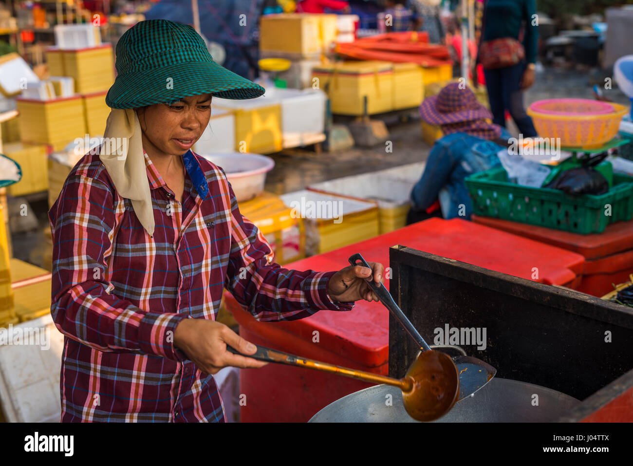 Crab market, Kep, Cambodia, Asia Stock Photo - Alamy