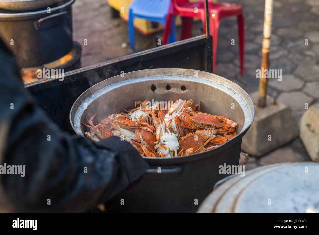 Crab market, Kep, Cambodia, Asia Stock Photo - Alamy