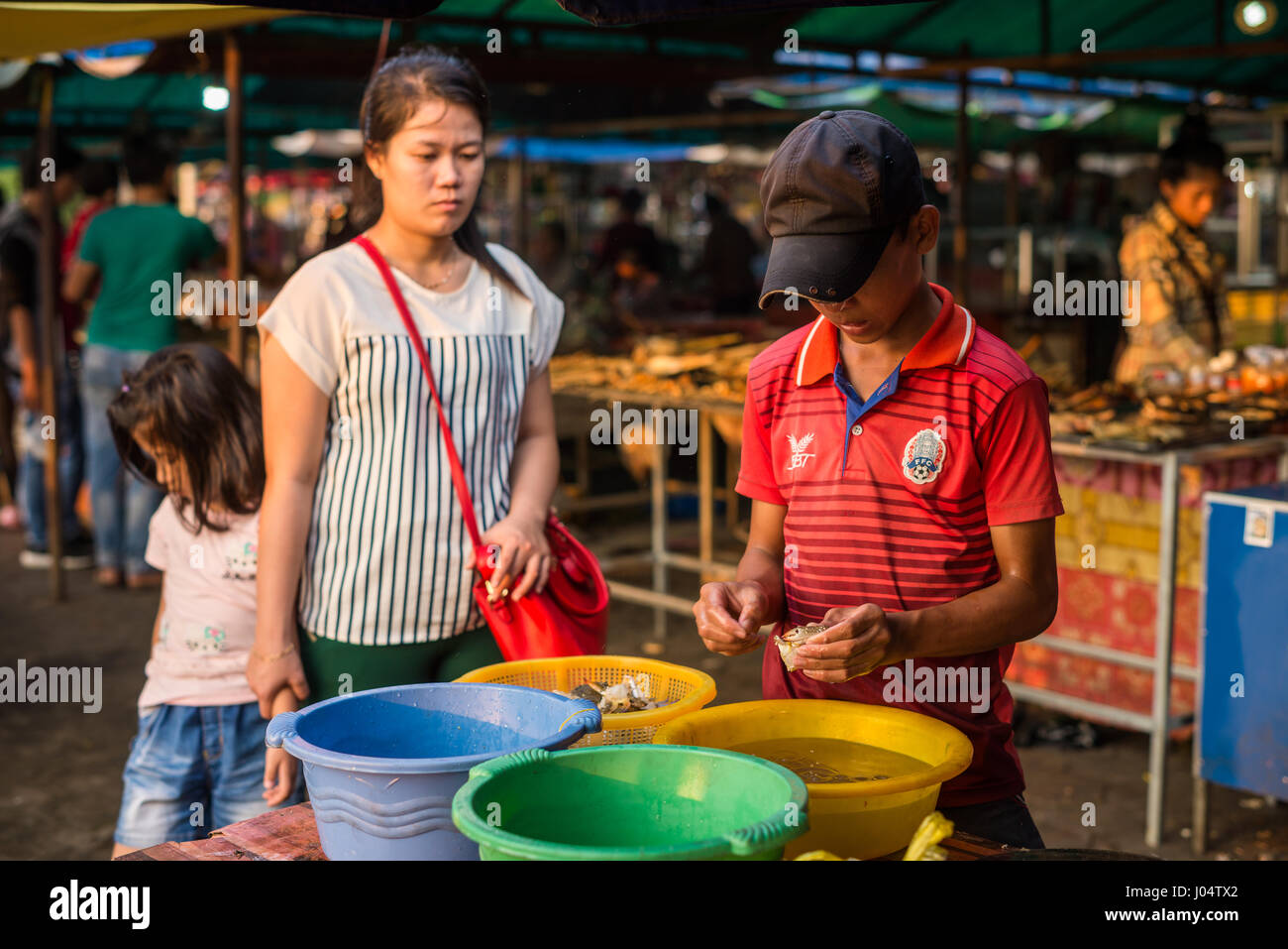 Crab market, Kep, Cambodia, Asia Stock Photo - Alamy