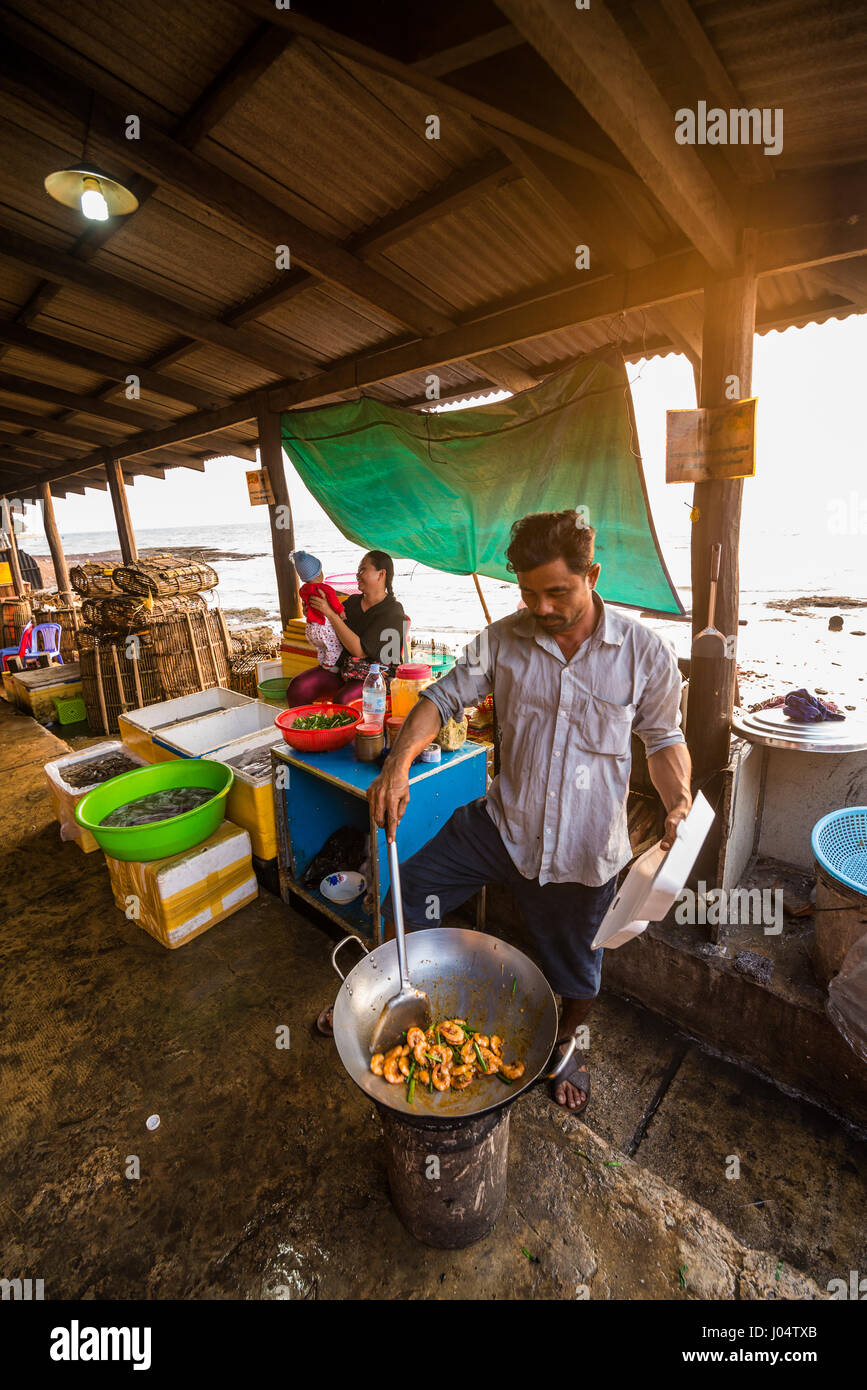 Crab market, Kep, Cambodia, Asia Stock Photo - Alamy