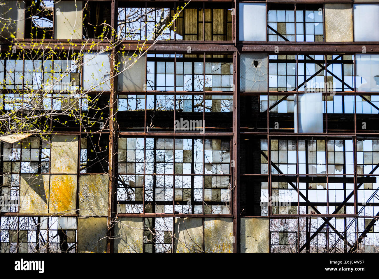 Urban Blight - Old Abandoned Railroad Factory III Stock Photo - Alamy