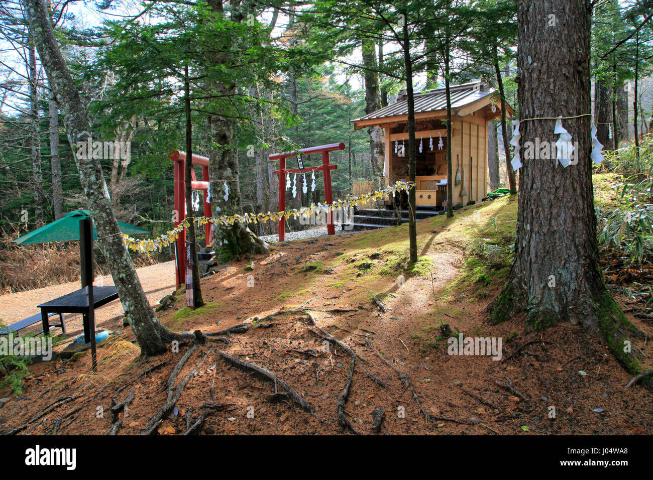 Yama Jinja Shinto Shrine Fujiyoshida Yamanashi Japan Stock Photo - Alamy