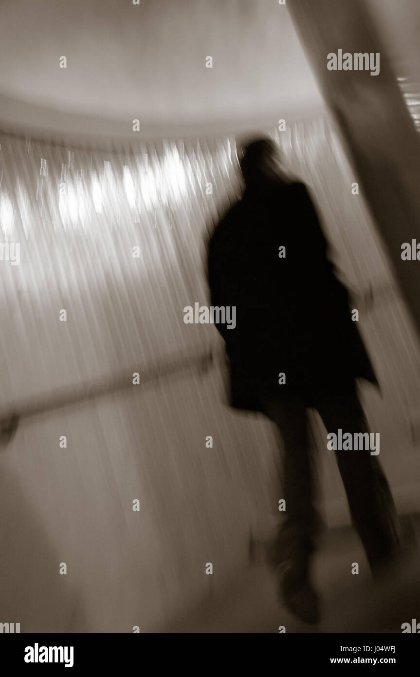 Person walking up steps, rear view, St Peter's Basilica, Vatican City ...