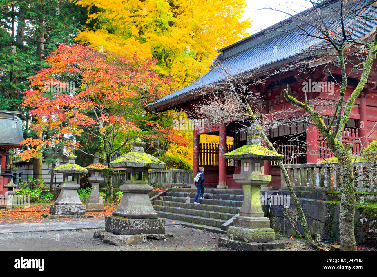 Fuji Sengen Jinja Shinto Shrine Fujiyoshida city Yamanashi Japan Stock ...