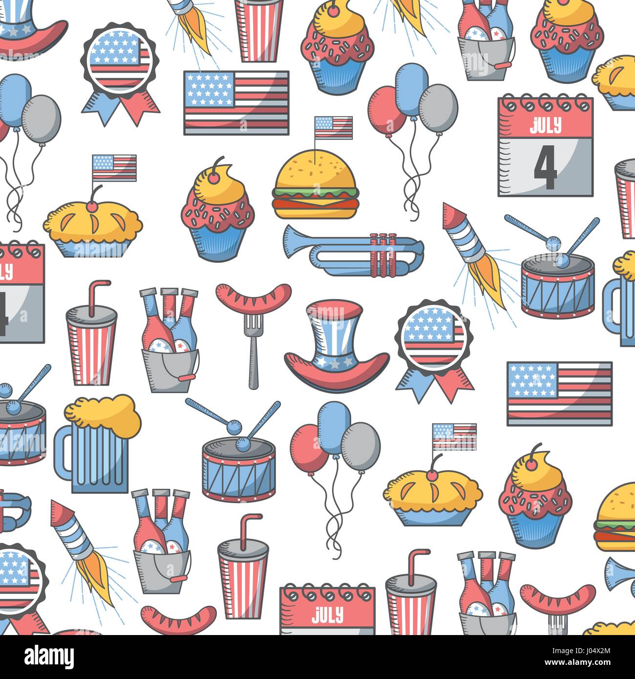 Flag calendar firework design Stock Vector Images - Alamy