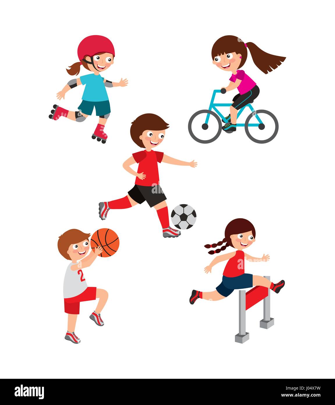 kids and sports design Stock Vector Image & Art - Alamy