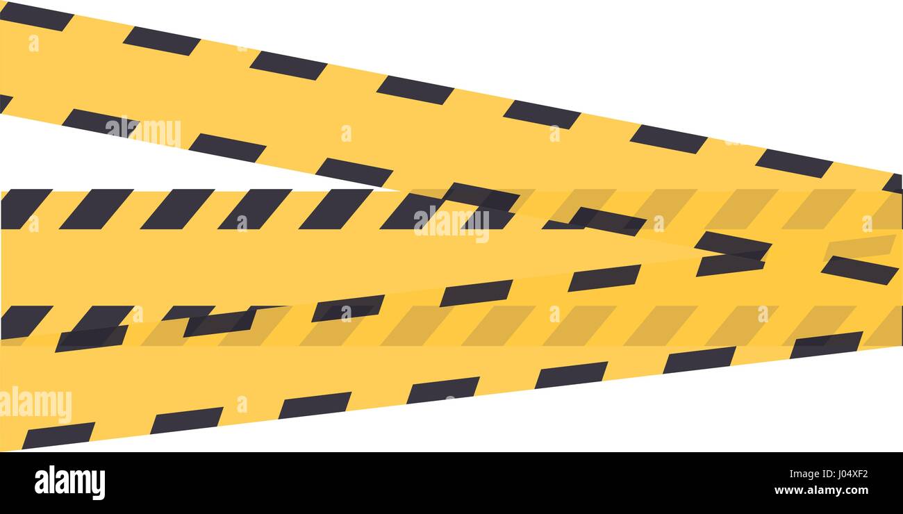 construction tape isolated icon vector illustration design Stock Vector ...