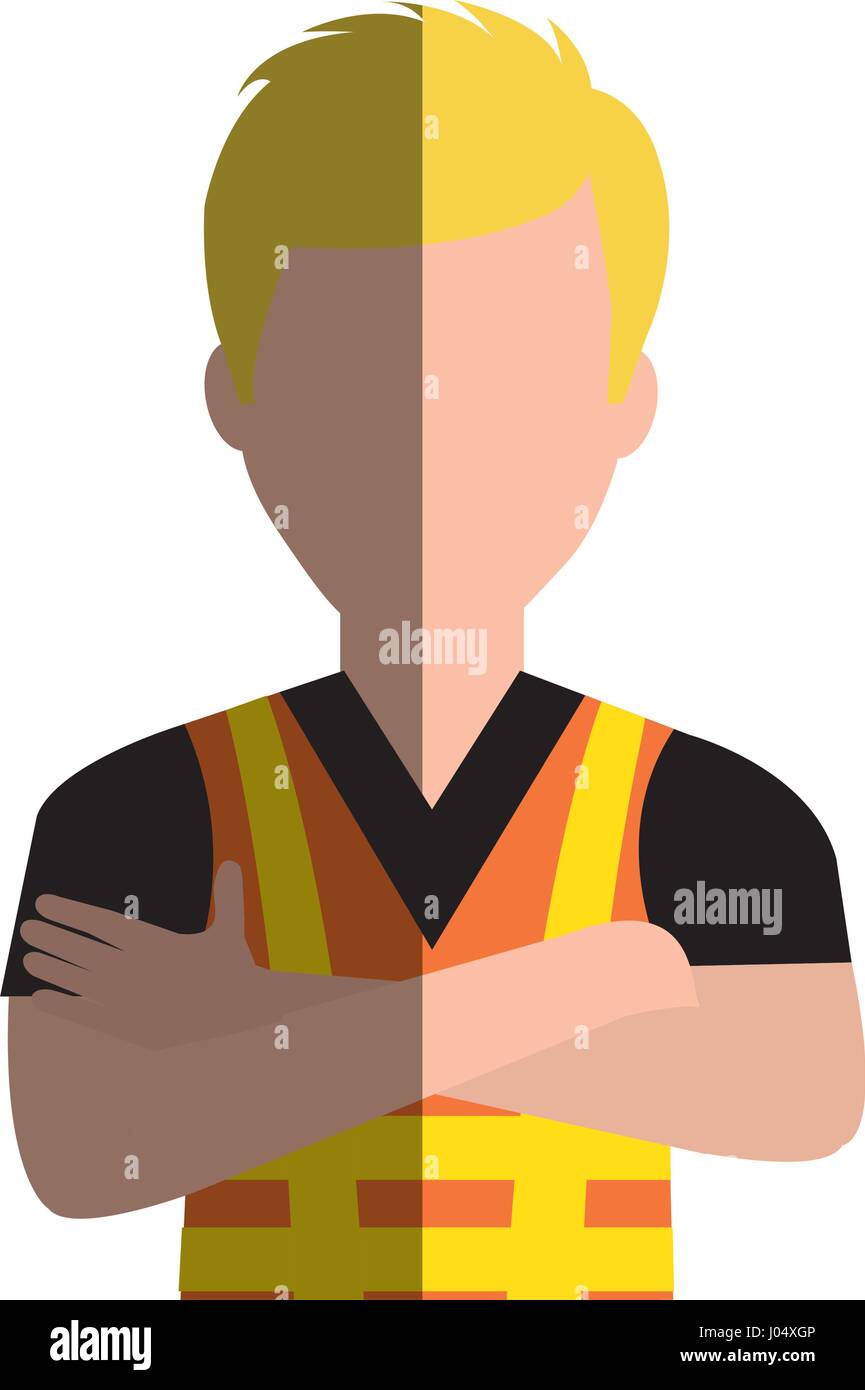 construction worker avatar character vector illustration design Stock ...