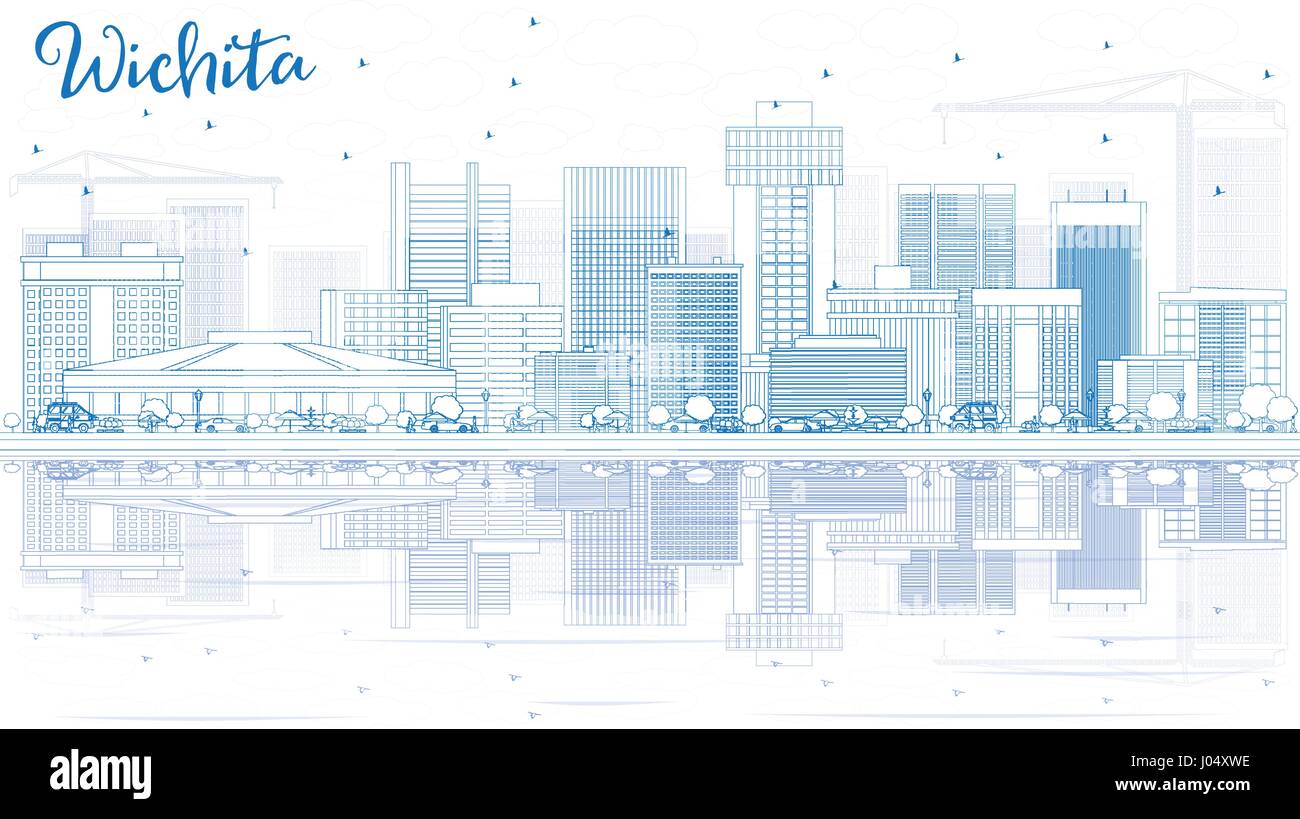 Wichita skyline Stock Vector Images - Alamy